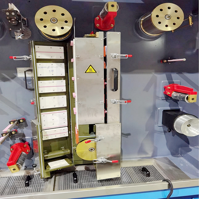 Multi wires(8) intermediate fine wire drawing machine with annealing