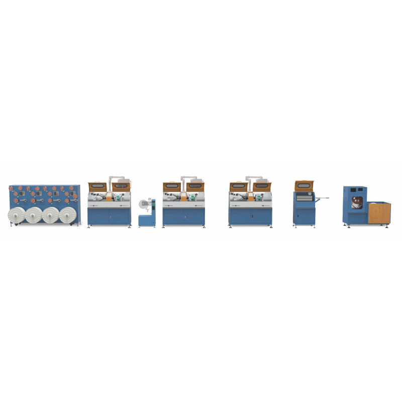 FOUR LAYER PTFE TAPE WRAPPING MACHINE PTFE TAPE CABLE TAPING MACHINE